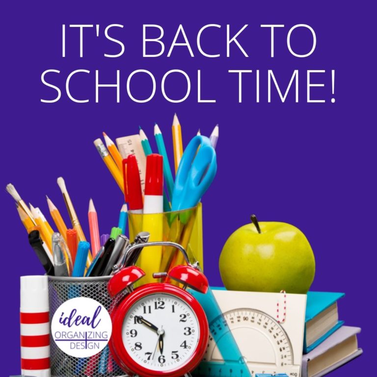 Ideal Organizing + Design: Tips for Back to School time!